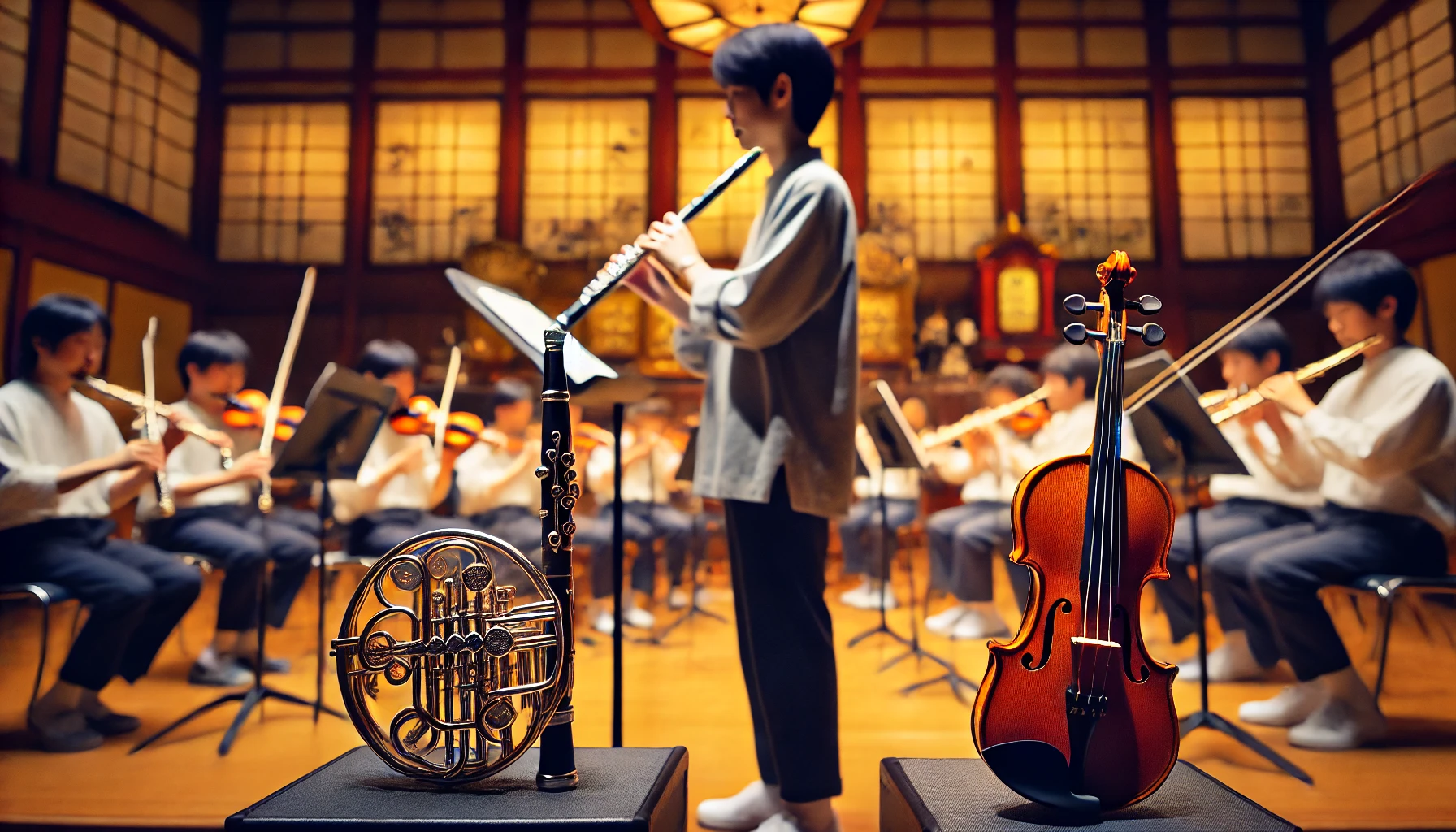 吹奏楽にバイオリンがない理由とクラリネットの役割を徹底解説