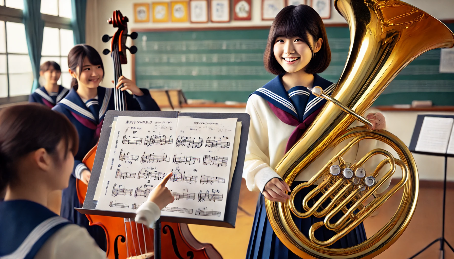 チューバとコントラバスの楽譜や音域の違いや吹奏楽の役割まで解説！